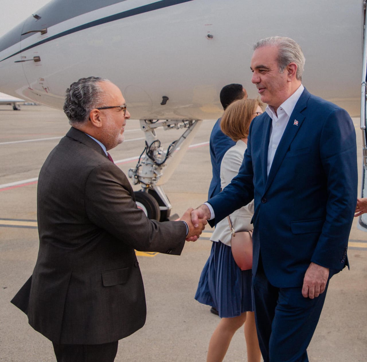 Presidente Abinader llega a Ginebra, Suiza, para participar en el Foro Anual de la Coalición ...